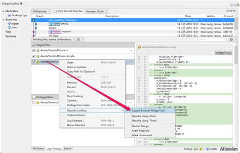 Sourcetree版本控管九 Unity Merge Conflict