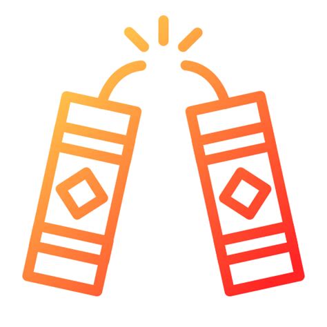 Firecracker Generic Gradient Outline Icon