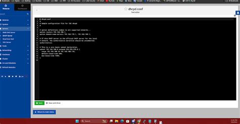 Dhcp Server Set Up Help Home For Newbies Virtualmin Community