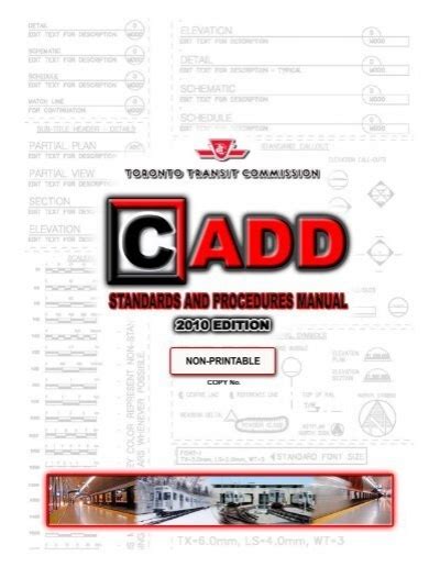Cadd Standards And Procedures Manual Ttc