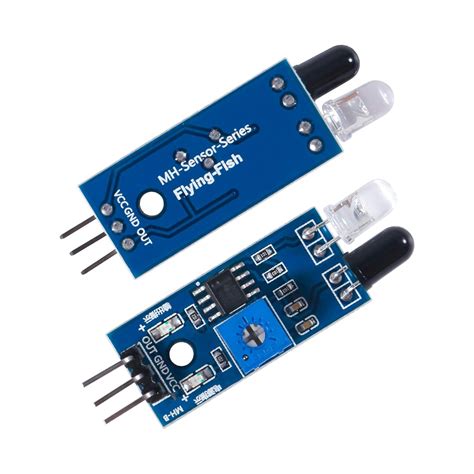 Alamscn 10pcs Ir Infrared Obstacle Avoidance Sensor Module 3 Wire Reflective Photoelectric