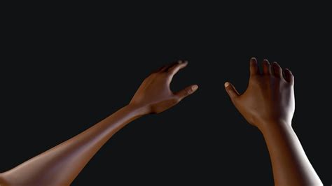 Female Hands Animated Flippednormals