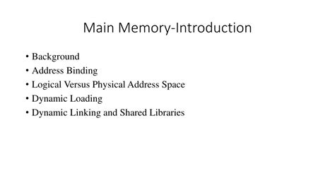 Ppt Unit Iii Storage Management Powerpoint Presentation Free Download Id9304500