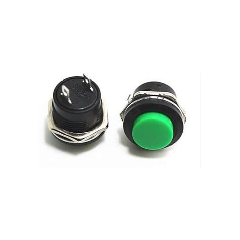 16mm 2 Pin R13 507 Momentary Round Push Button Green Pack Of 2 Roboticsdna