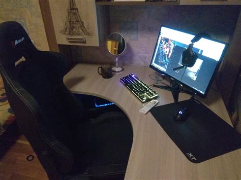Rate My Setup Should I Get A Straight Desk Instead Of Curved I Only Play CS R Csgo