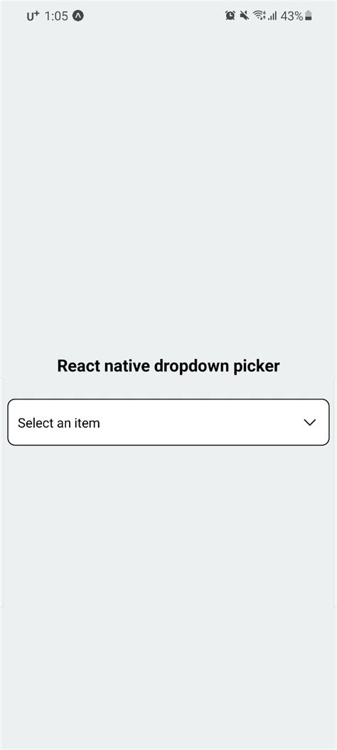 Expo React Native Dropdown Picker