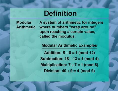 Video Definition 22 Primes And Composites Modular Arithmetic Media4math