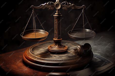 Premium Ai Image Scales Of Justice With One Side Balancing The Weight