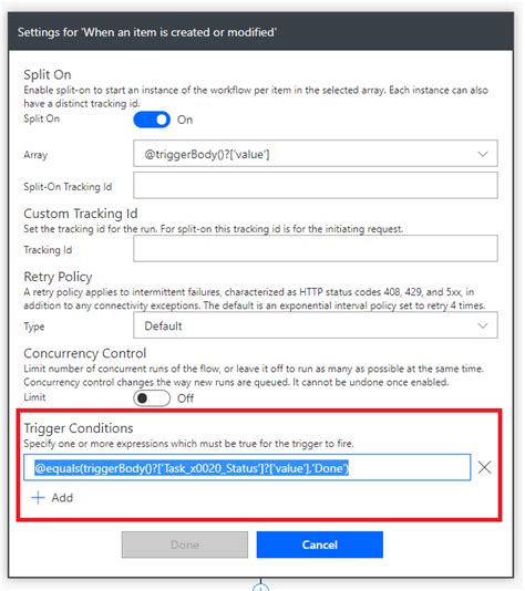 Flow Trigger Conditions For Sharepoint Run Flow When Needed