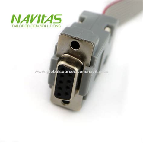 Buy Wholesale Taiwan D Sub Pin Rs Serial Port Connector Grey Plastic Hood Cable Assembly