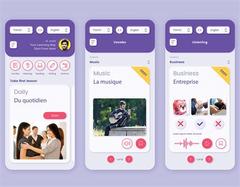 Learning App UX UI Design Behance