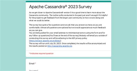 Niraj Naidu On Linkedin Apache Cassandra® 2023 Survey
