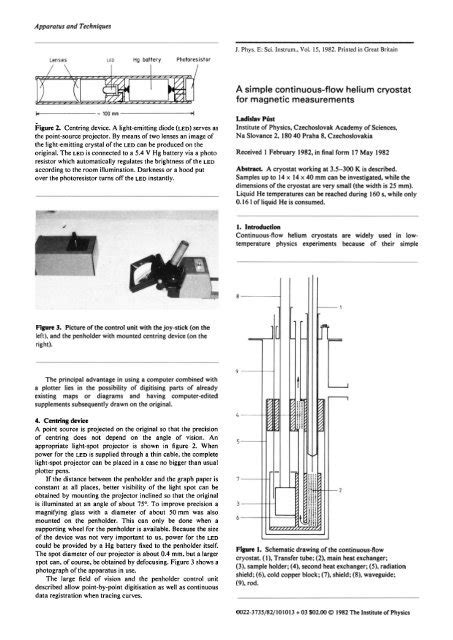 A Simple Continuous Flow Helium Cryostatpdf