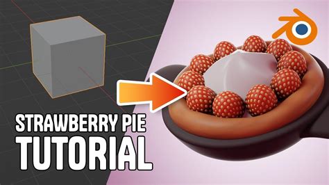 Create A Strawberry Pie Blender 3d Tutorial Blendernation Bazaar