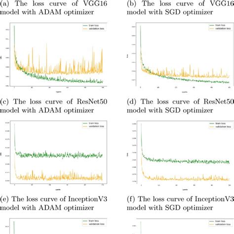 The Loss Curves Of All Models For Classification With Different