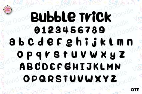 Bubble Trick Font Procreate Letter Fonts Procreate Designer Fonts Wedding Cricut Fonts