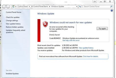 Windows 7 Update Servers Down Error 8024402c On 7 Machines Today