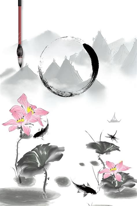九品莲花背景图片 九品莲花背景素材图片 千库网