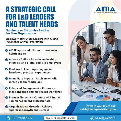 Accelerate Your Career With Aimas Pgdm Executive Programme An18 Month Aicte Approved Course