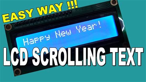 lcd scrolling text with arduino tutorial arduino scrolling text