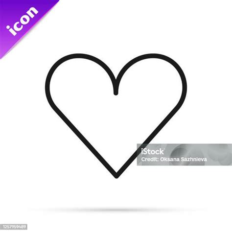 흰색 배경에 격리 된 검은 줄 심장 아이콘 로맨틱 한 기호 연결 가입 열정과 결혼식 발렌타인 데이 기호 벡터 개념에 대한 스톡 벡터 아트 및 기타 이미지 Istock