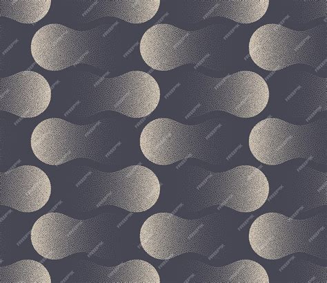 Premium Vector Fluid Smooth Wavy Structure Seamless Pattern Dot Work Vector Abstract Background