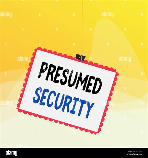 Writing Note Showing Presumed Security Business Concept For System Safe From Attack Due To