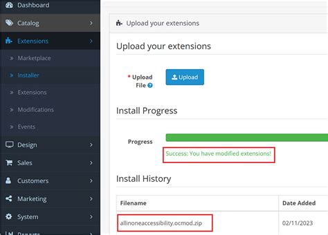 Opencart Ada Wcag Accessibility Widget Installation