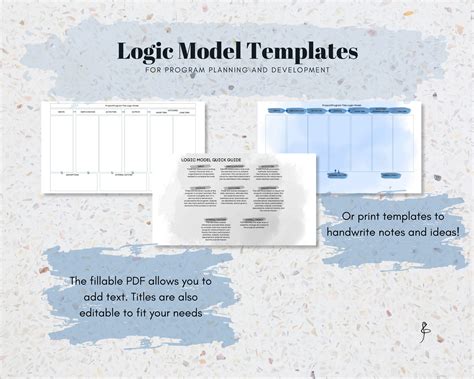 Logic Model Template Fillable Pdf Visio For Program Planning And Logic Model Template Fillable Pdf Visio For Program Planning And
