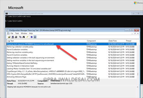 Fix Skipping Task Sequence Because It Is Not Active Yet