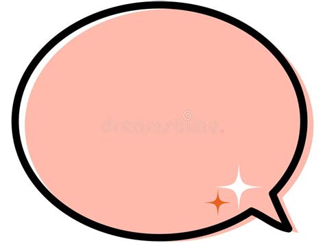 Simple Comic Speech Bubble Speech Bubble Circle Stock Illustration