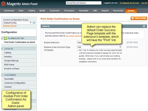 Magento Print Order Confirmation As Guest V1x Overview Plumrocket Documentation