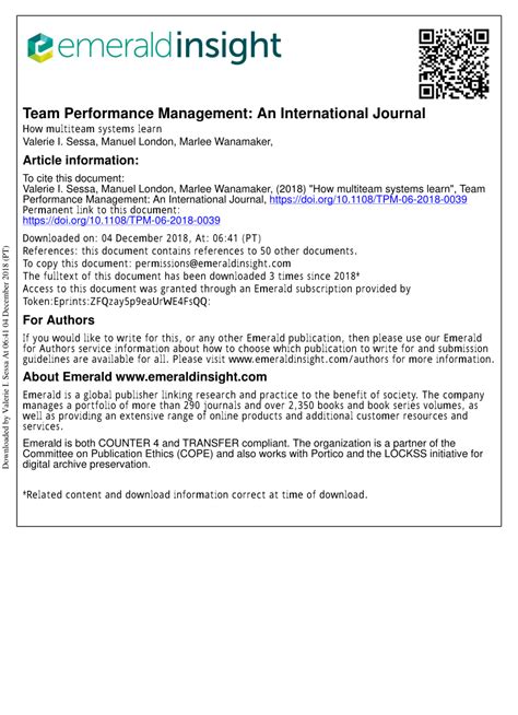 Pdf How Multiteam Systems Learn