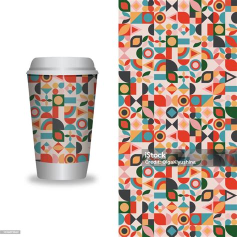 벡터는 커피 숍을위한 커피 포장 템플릿 및 디자인 요소를 빼앗아 원활한 패턴 골판지 컵 벡터 일러스트레이션 0명에 대한 스톡 벡터 아트 및 기타 이미지 Istock
