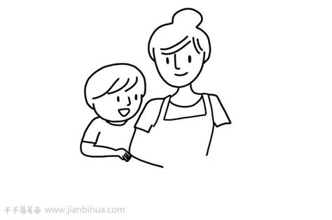 母子简笔画大全（精选19张） 简笔画图片大全