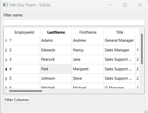 Bài 30 Kiến Trúc Model View Sql Databases Pyqt6 Part 5 Trần Duy Thanh
