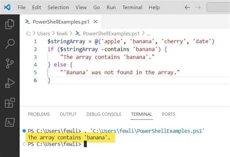 How To Find A String In An Array In Powershell