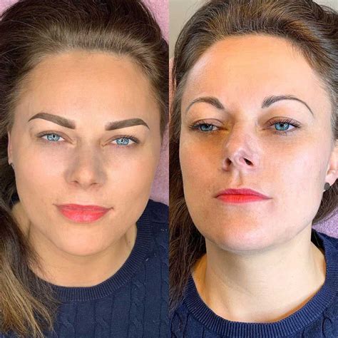 Powder Brows Before And After Pictures Brows Sparse Brows Different