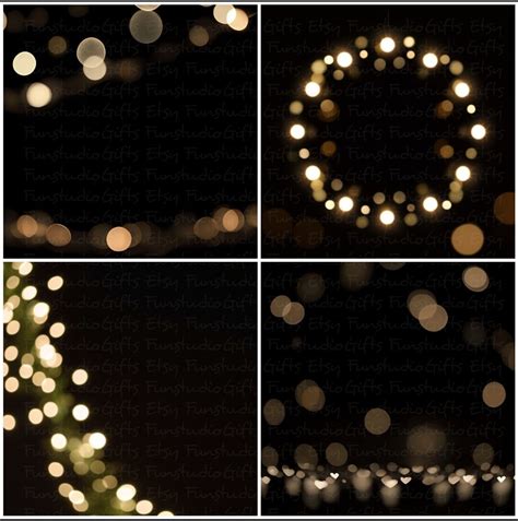 12 Bokeh Border Overlays Gold Overlays Bokeh Filter Wedding Overlay