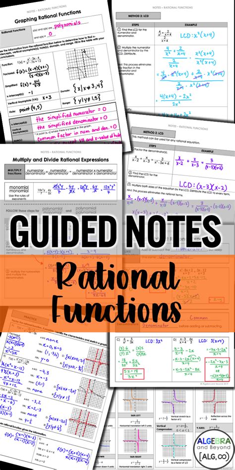 Rational Functions Unit Artofit