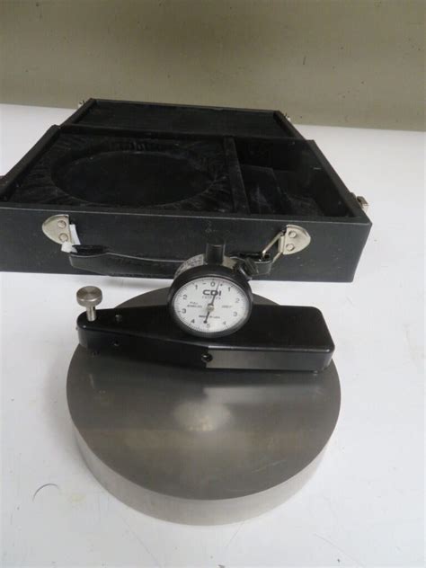 Flatness Gage W Standard In Case 0001 Cdi Dial Indicator Pc78 Bullseye Calibration