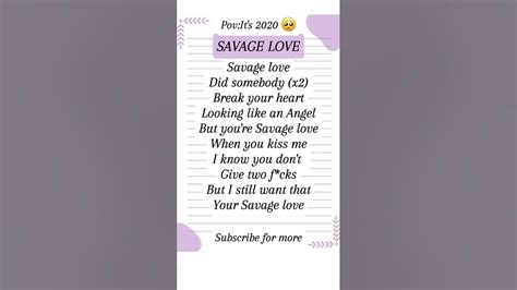 Savage Love ♡ Jason Derilo Lyrics Savagelovelyrics Lyrics
