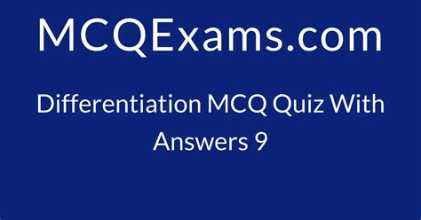 Mcq Questions For Class 11 Commerce Applied Mathematics Differentiation Quiz 9