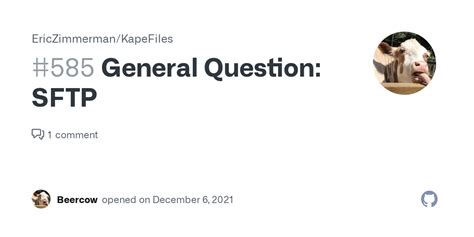 General Question Sftp · Issue 585 · Ericzimmermankapefiles · Github