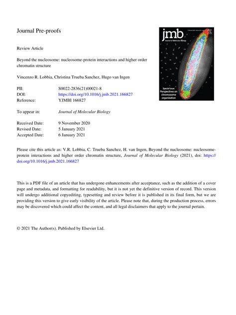 Pdf Beyond The Nucleosome Nucleosome Protein Interactions And Higher
