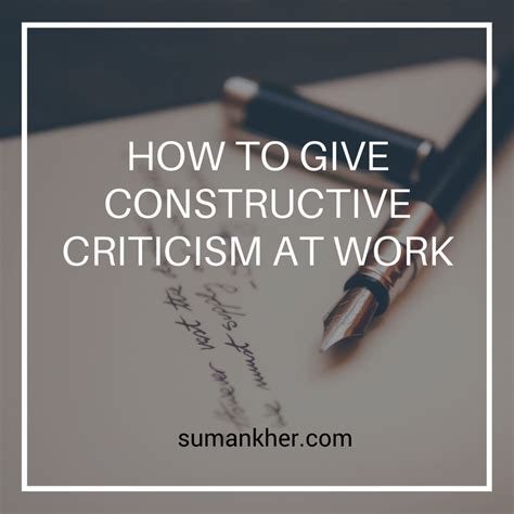 How To Give Constructive Criticism At Work The Muse Soft Skills Studio