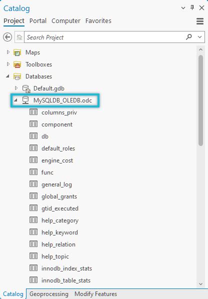 Bridging Data Create And Use Ole Db Connections In Arcgis Pro Bridging