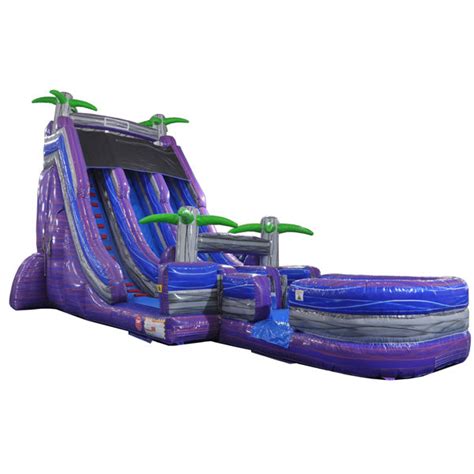 22h 2 Lane Purple Screamer Slide W Slip N Splash Moonwalk Usa