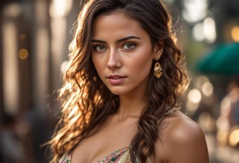 Premium Photo A Portrait Of Breathtakingly Gorgeous Exotic Beautiful