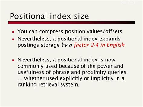 Query Processing Phrase Queries And Positional Indexes Ppt Download